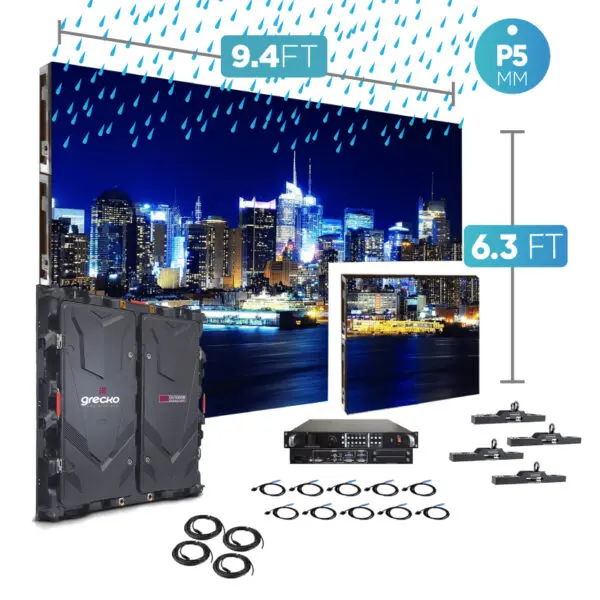 Led Video Wall NovaStar P5mm 9.4' x 6.3' Outdoor Turn-Key LED System 6 ...