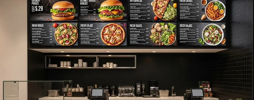 Digital Menu Boards for Restaurants - TechLed