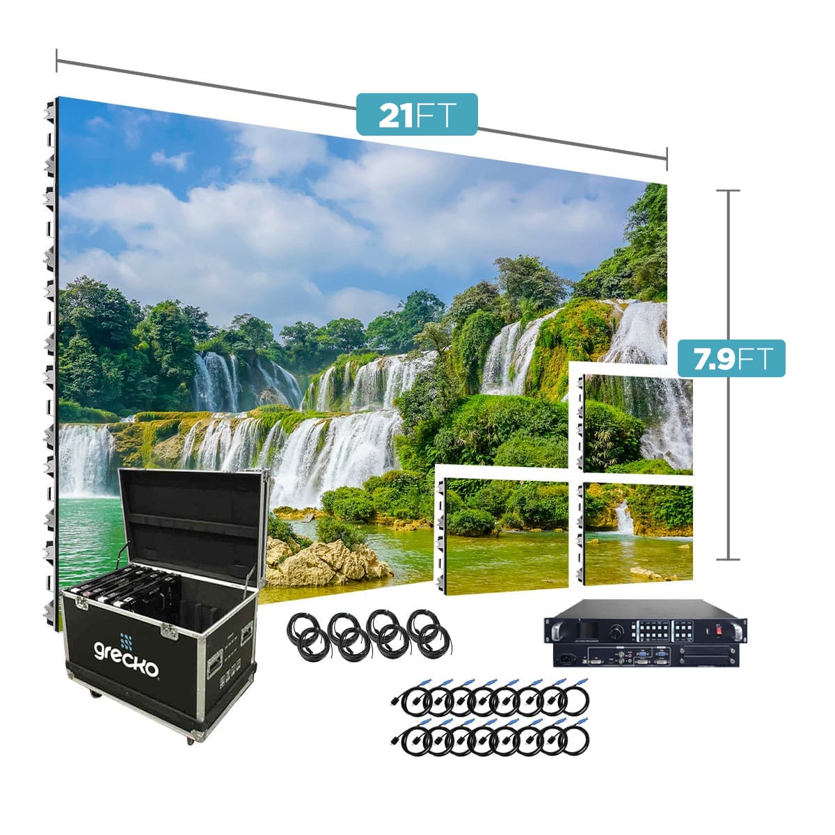 Led Video Wall NovaStar P1.25mm 21' x 7.9' Indoor Turn-Key LED System ...