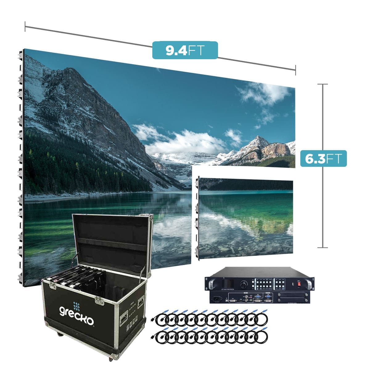 Led Video Wall NovaStar P3mm 9.4' x 6.3' Indoor 960x960 Turn-Key LED ...